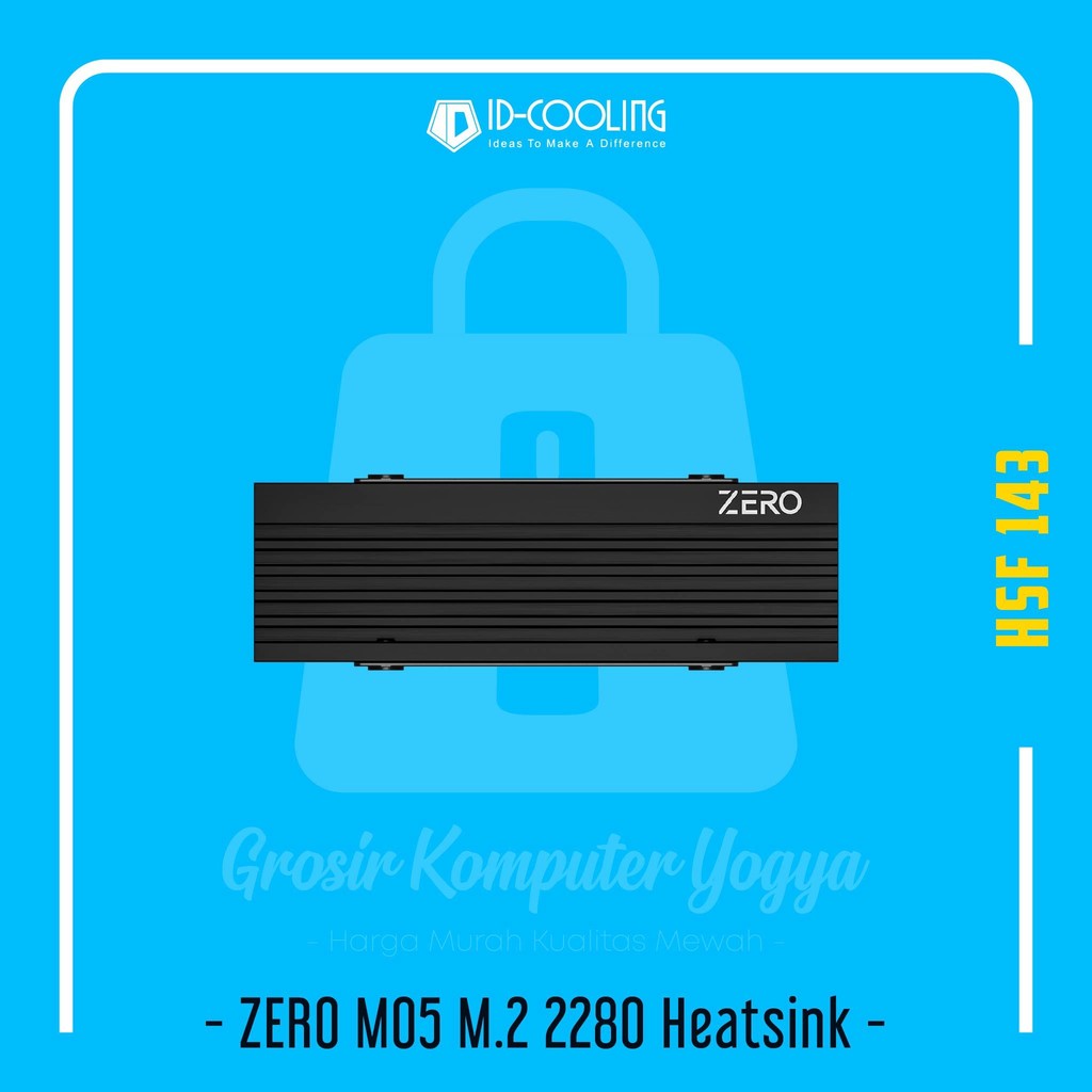 Jual ID-Cooling ZERO M05 Anodized Black Aluminium Design M.2 2280 Heatsink | Shopee Indonesia