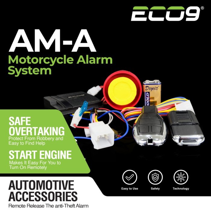 Jual ALARM MOTOR PANOM DENGAN STARTER 2 REMOTE ANTI MALING GEMBOK MOTOR ...