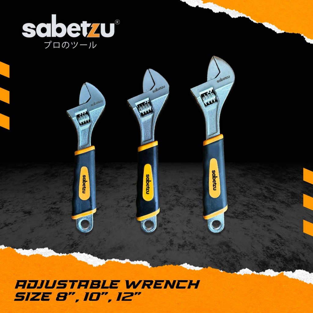 Jual Sabetzu Kunci Inggris 8" 10" 12" Adjustable Wrench 8 10 12 Inch ...