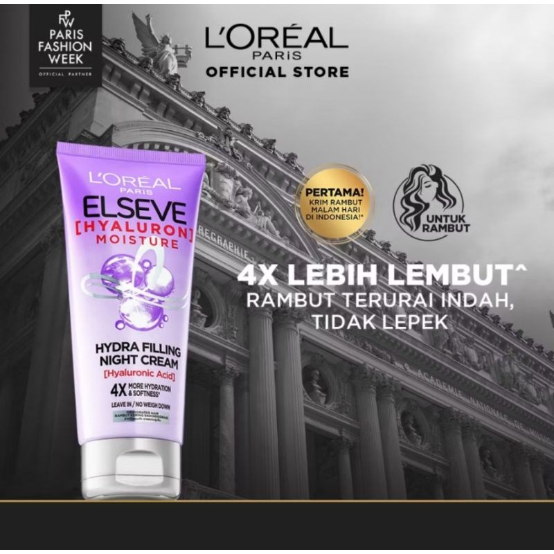 Jual L'Oréal Paris Elseve Hyaluron Moisture Hydra Filling Night Cream ...