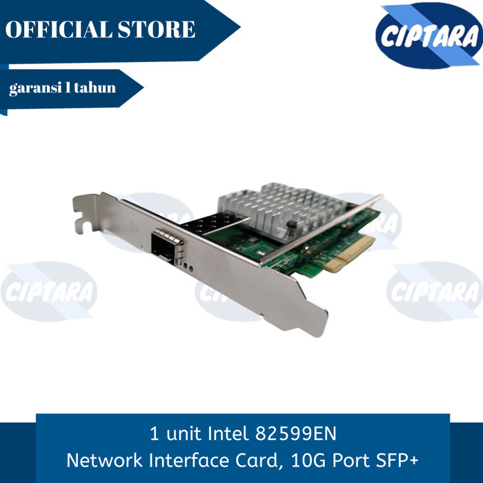 Jual INTEL 82599EN NETWORK INTERFACE CARD, 10G PORT SFP+ | Shopee Indonesia