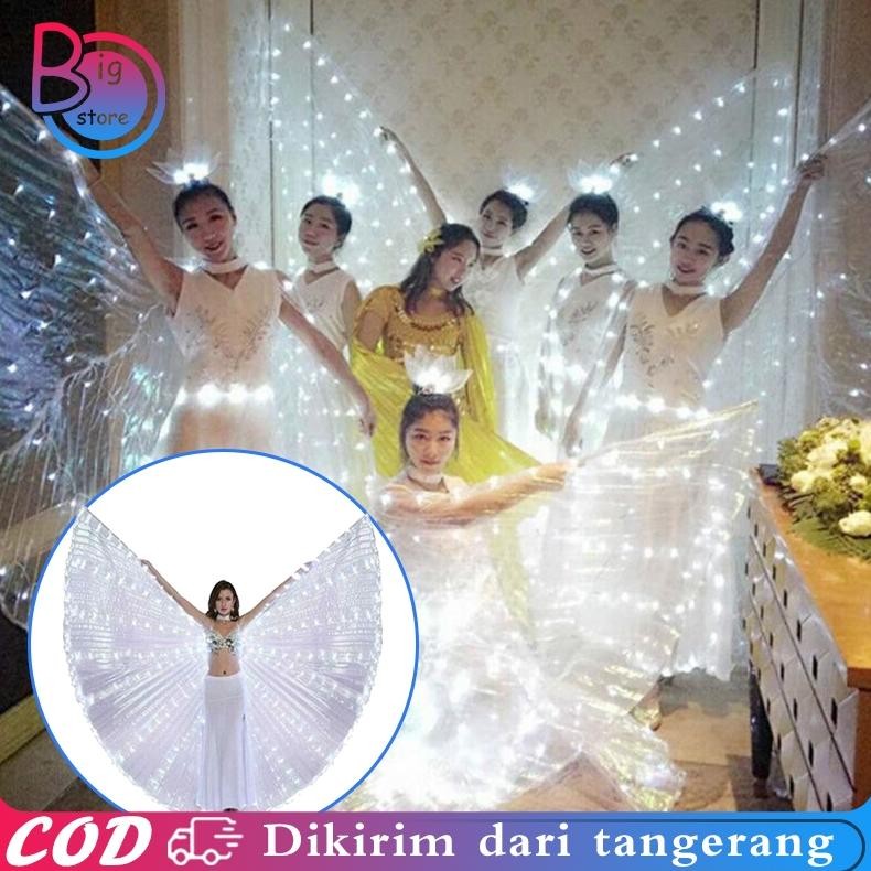 Jual DFG Kostum Sayap Anak Aldult Led Putih Kostum Sayap Malaikat Sayap ...