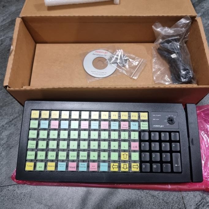 Jual Posiflex Kb6600 Programmable Pos Keyboard Kb-6600 New New!! | Shopee Indonesia