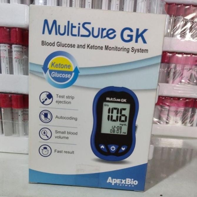 Jual Alat Ukur Gula Glucose Darah Blood Dan Keton Multisure Gk Meter ...