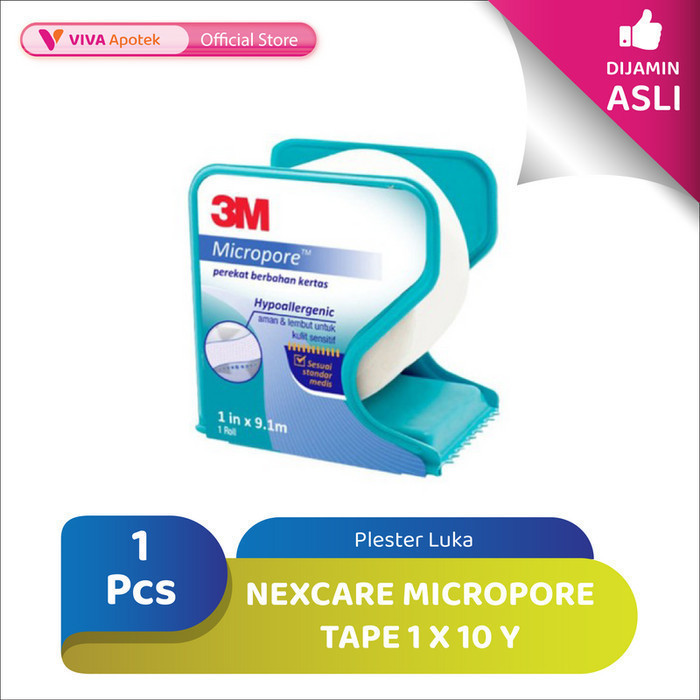 Jual Nexcare Micropore Tape 1 x 10 Y untuk Menutup Luka (1 Pcs ...