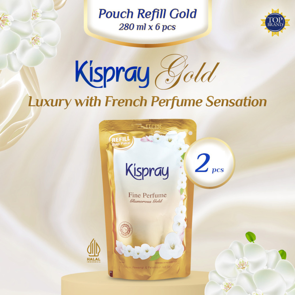 Jual Kispray Gold Refill Pouch 280ml x 2 pcs | Shopee Indonesia