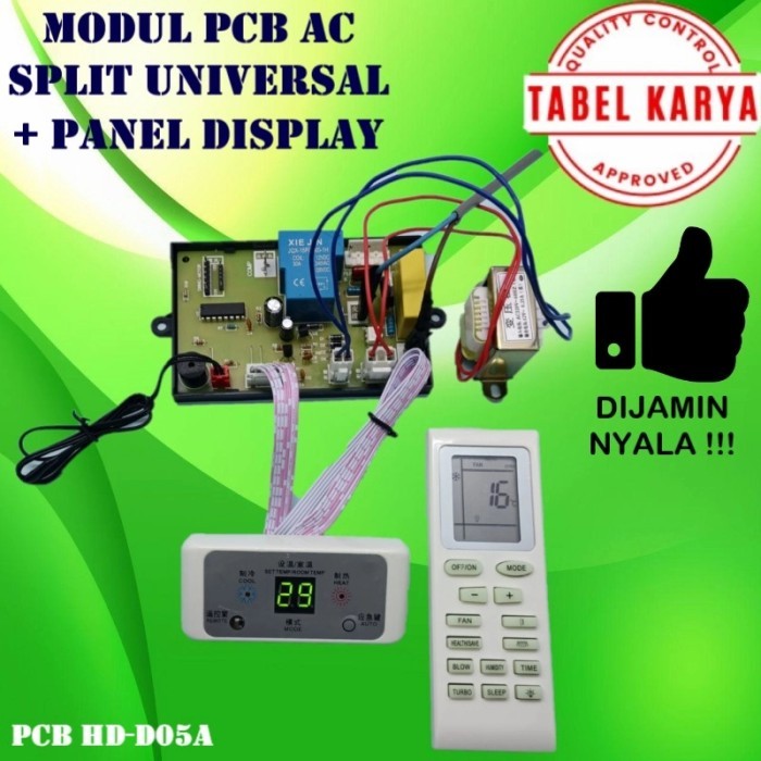 Jual Modul Pcb Ac Split Universal + Panel Display Digital Hd-D05A 1Pk-2 ...