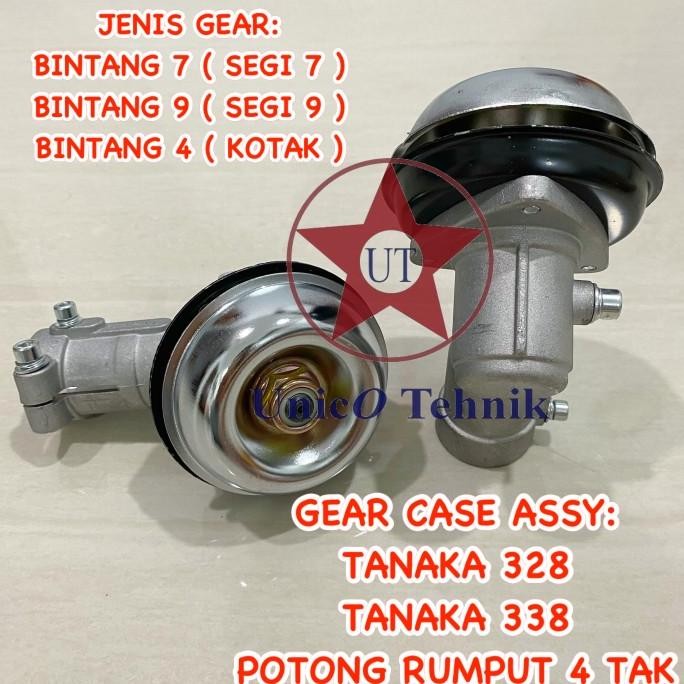 Jual Pertukangan Gear Case Assy / Kepala Pisau Potong Rumput Tanaka 328 338 Segi 7 9 4 | Shopee ...