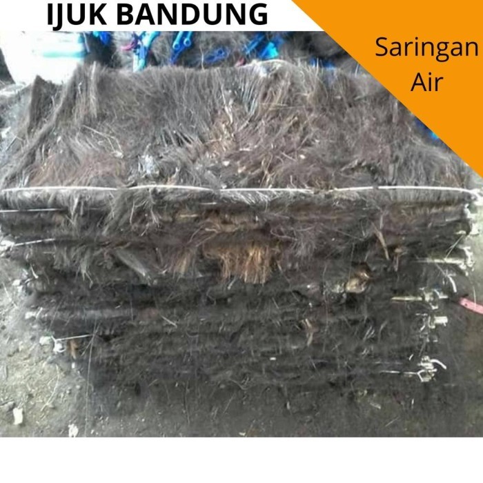 Jual IJUK ATAP GAZEBO AREN PEMBIBITAN IKAN LEMBARAN INJUK HITAM ...