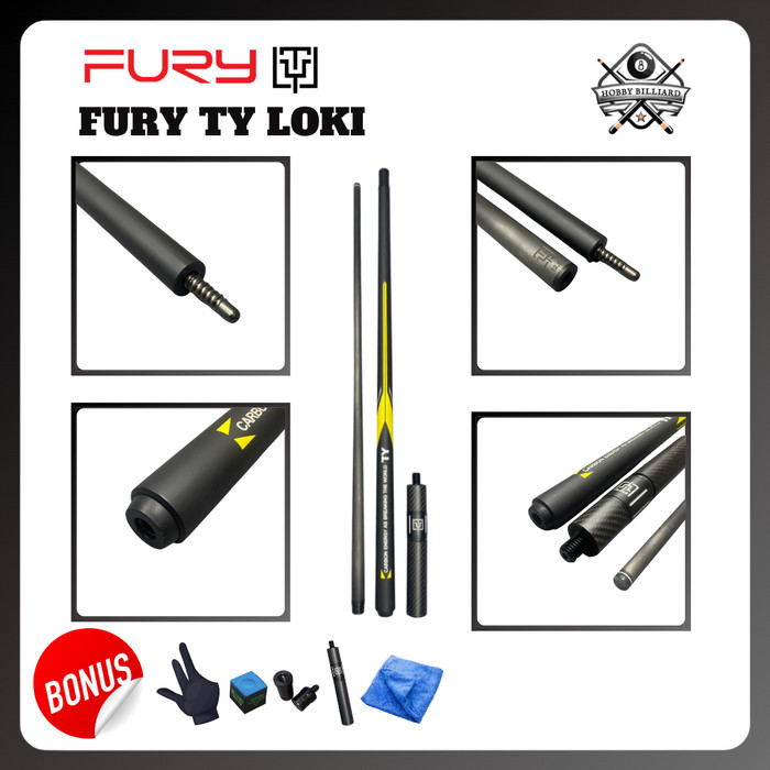 Jual FURY TY LOKI CARBON + EXTENSION CUE STICK PLAY BILLIARD | Shopee ...