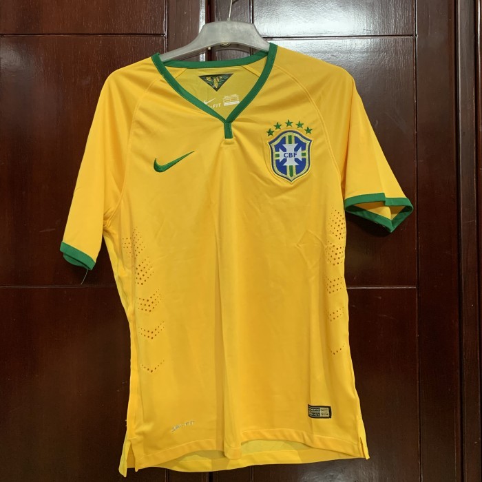 Jual JERSEY BRAZIL HOME 2014 (KAOS BOLA) | Shopee Indonesia