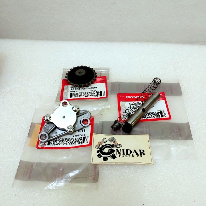 Jual Paket Suling Tensioner + Gigi Pompa Oli + Pompa Oli Blade 110 lama Revo Absolute Revo Fit ...