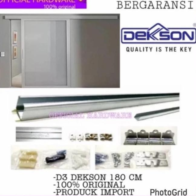 Jual Rell Sliding Dekkson D3 Rel Pintu Gantung Dekkson 18 Meter Rel ...