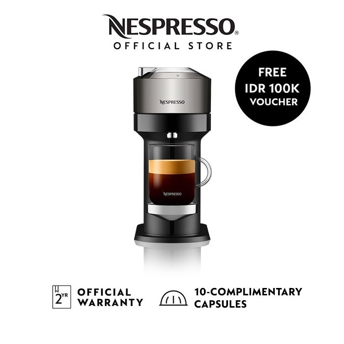 Jual Nespresso Vertuo Next Deluxe Coffee Machine, Silver (Mesin Kopi ...