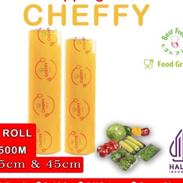Jual Cheffy Wrapping Roll 35 Cm X 500 M, 45 X 500 Plastik Wrap Makanan ...