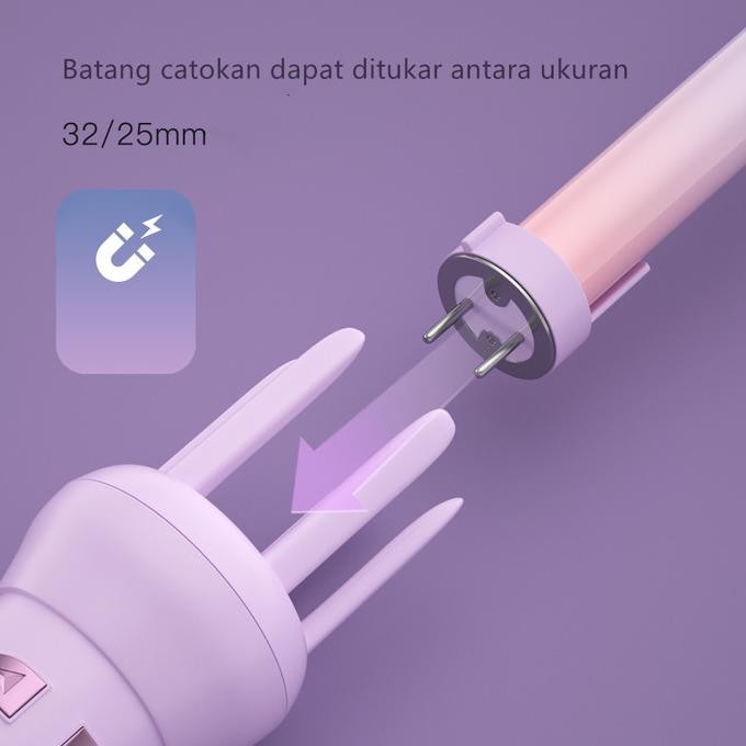 Jual VIVID VOGUE Catokan Curly Otomatis 32mm&25mm Alat Curly Rambut Gen 4 KTS | Shopee Indonesia