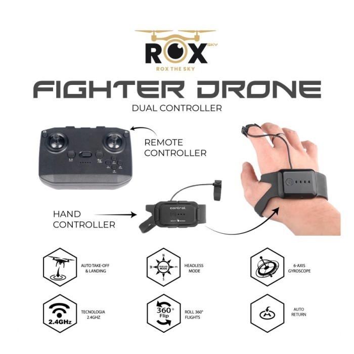Jual uru ROX Fighter Drone Dual Controller Original | Shopee Indonesia