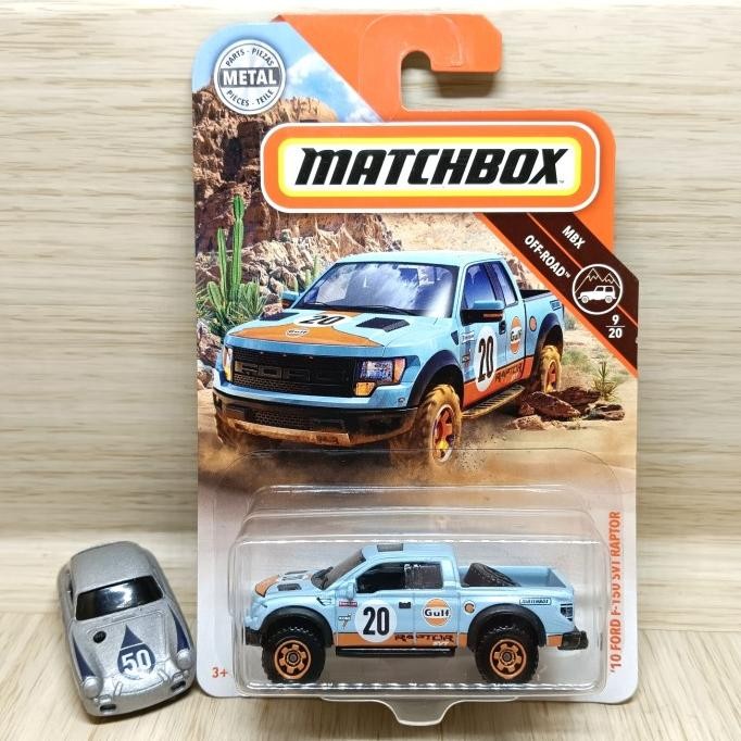 Jual Matchbox 10 Ford F150 SVT Raptor Gulf | Shopee Indonesia
