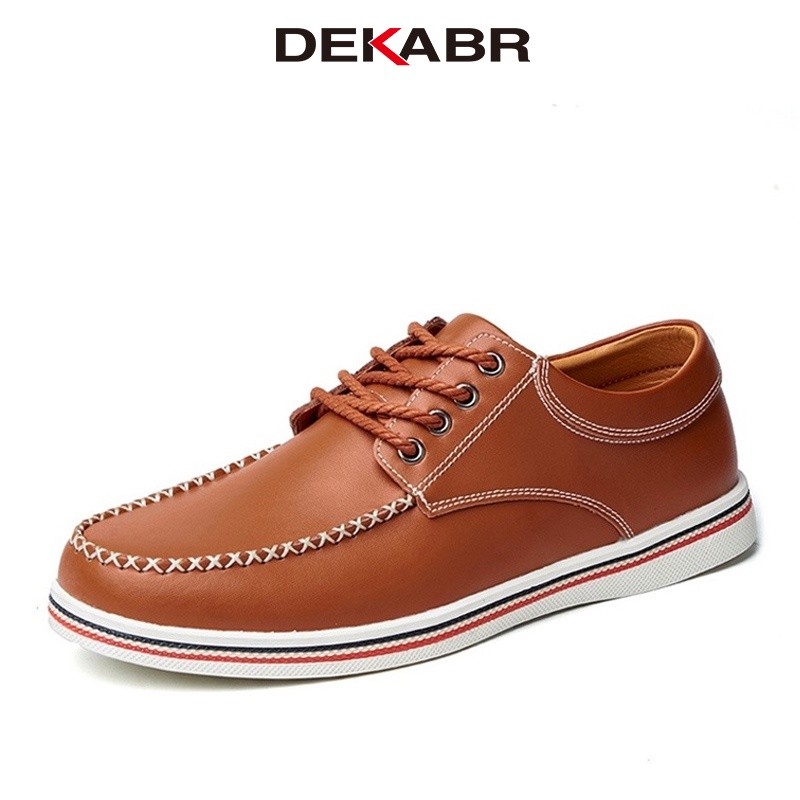 Jual DEKABR Sepatu Kasual Pria Fashion Baru Sepatu Pria Kulit Split ...