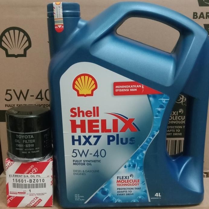 Jual Perlengkapan Otomotif Shell Helix Hx7 5W-40 Paket Filter Oli ...
