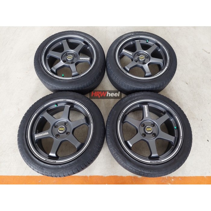 Jual Velg Mobil Bekas Volk Rays TE37 Ring 16 Ban Accelera PHI 195 50 ...