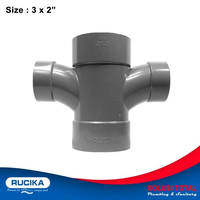 Jual DOUBLE TY D 3 x 2 Inch Large Radius Double Tee 3 x 2" Rucika ...