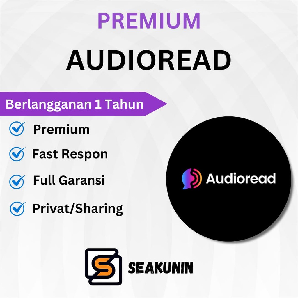Jual AudioRead 1 Tahun - Dengar Dan Mengubah Teks Menjadi Audio | Shopee Indonesia