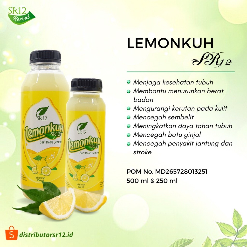 Jual Lemonkuh Sr12 Sari Buah Lemon Asli Minuman Herbal Daya Tahan Tubuh ...