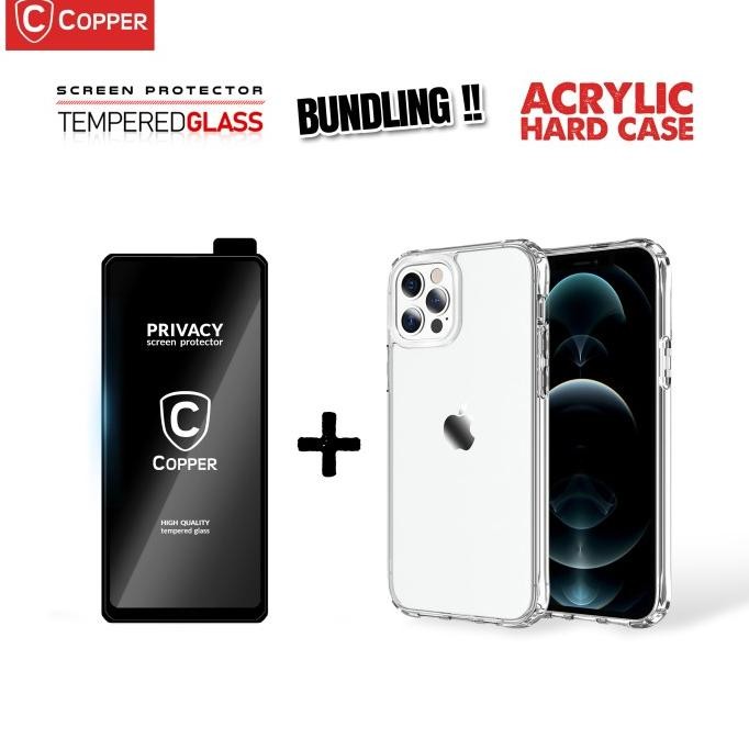 Jual Iphone 11 Pro Max - Copper Tempered Glass Privacy/Anti Spy(Full ...