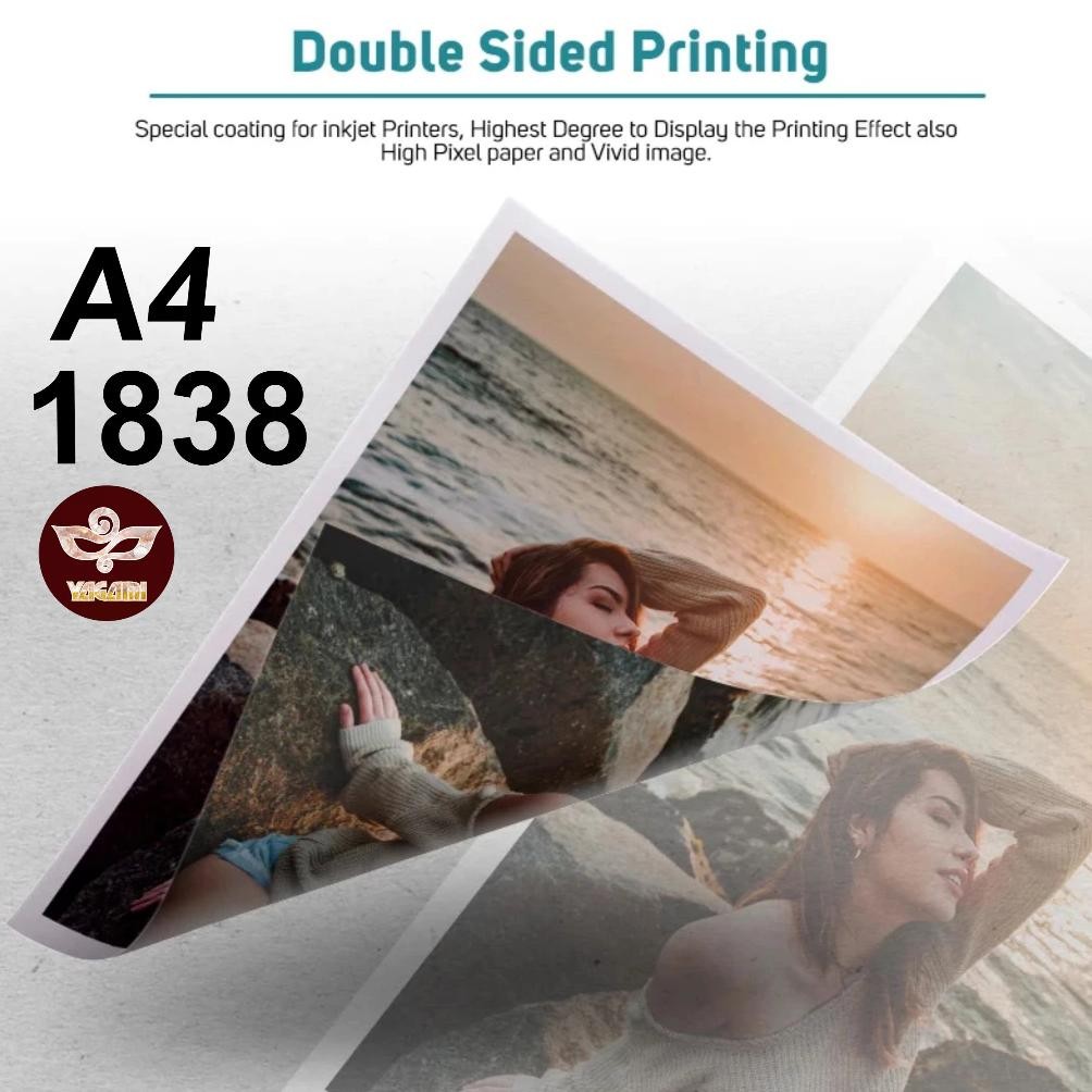 Jual Ez23 CUYI PHOTOPAPER A4 KERTAS FOTO GLOSSY DUA SISI UKURAN 120gsm - 50 Lembar /1838 Murah ...