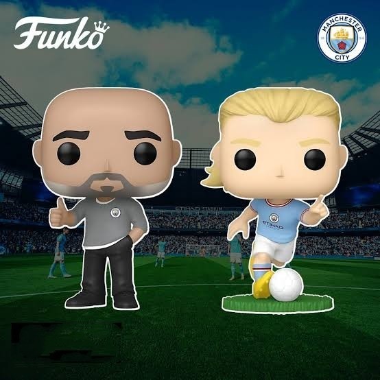 Jual Funko Pop Pep Guardiola Erling Haaland Manchester City Football ...