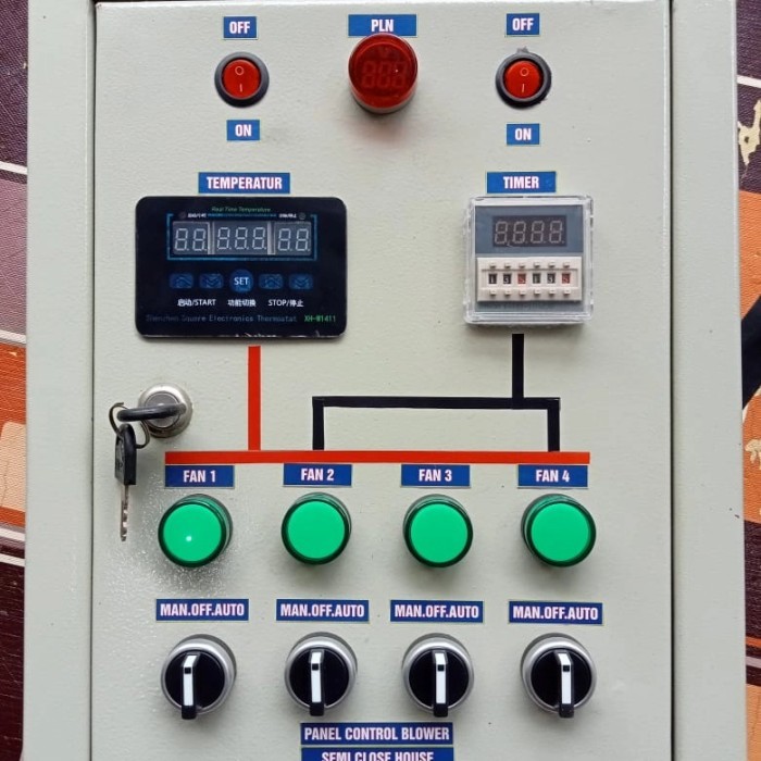 Jual newstok!! PANEL BLOWER KANDANG AYAM CH, 1 phase 4 blower | Shopee ...