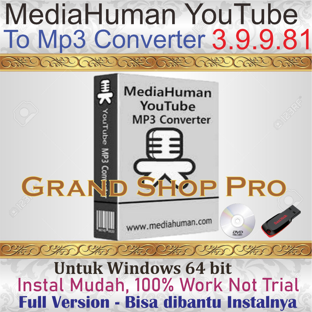 Jual MediaHuman YouTube To MP3 (Full Version, Not Trial) | Shopee Indonesia