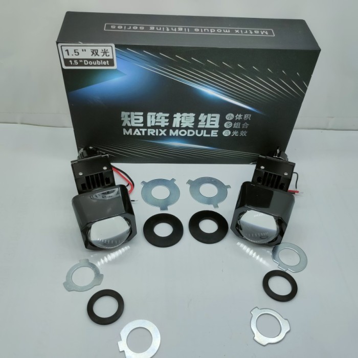 Jual BILED Mini Vinyx X1 Matrix 1.5 Inch Projector Bi Led Motor Mobil ...