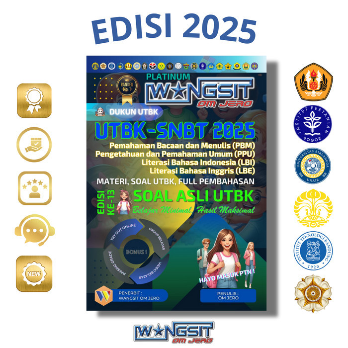 Jual BUKU WANGSIT OM JERO PENALARAN UMUM UTBK SNBT 2025 FULL MATERI DAN ...