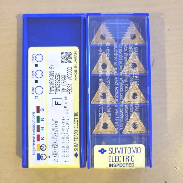 Jual Jual Insert Tnmg 160408 Sumitomi Tnmg 160408 Insert Bubut Tnmg ...