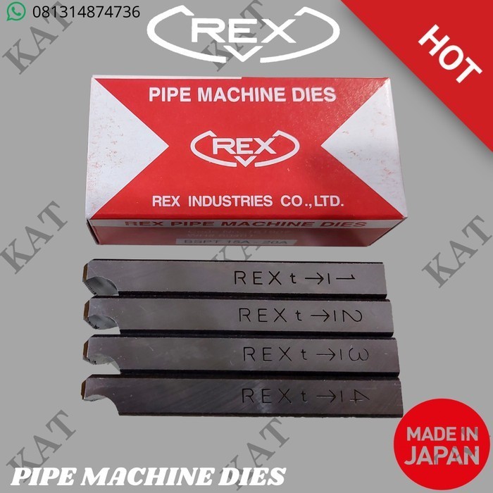 Jual Jual!!! Mata Mesin Senai Pipa Rex Npt 1-2 Ori Japan | Shopee Indonesia
