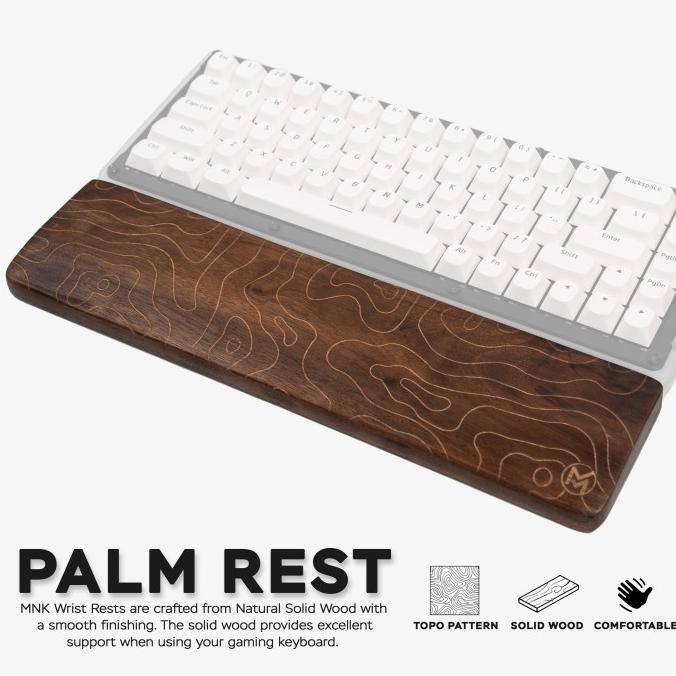 Jual MYNK Wooden Palm Rest / Wrist Rest Kayu / Wrist Pad Keyboard ...
