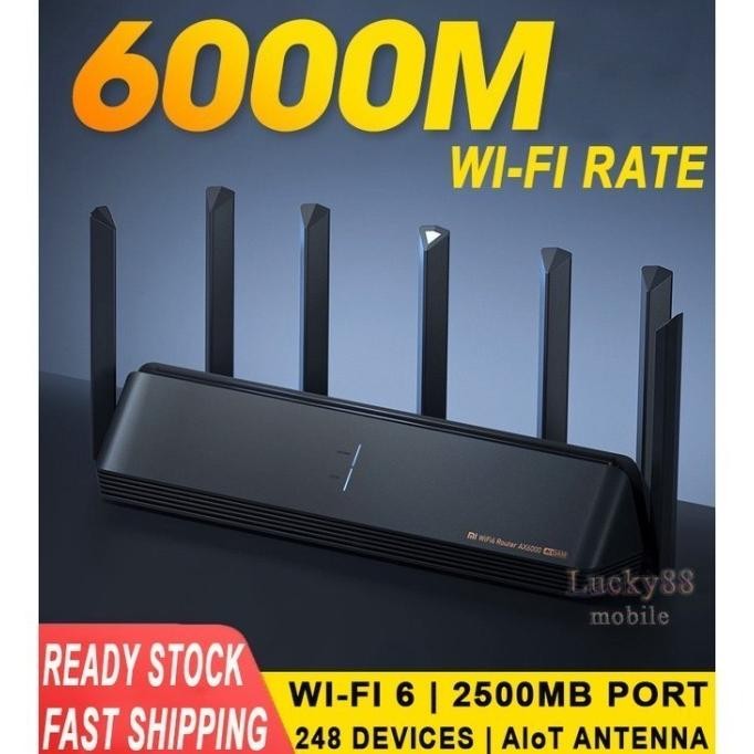 Jual Xiaomi Router AX6000 WiFi 6 6000Mbps Wireless Wi-Fi Rate 4K QAM ...