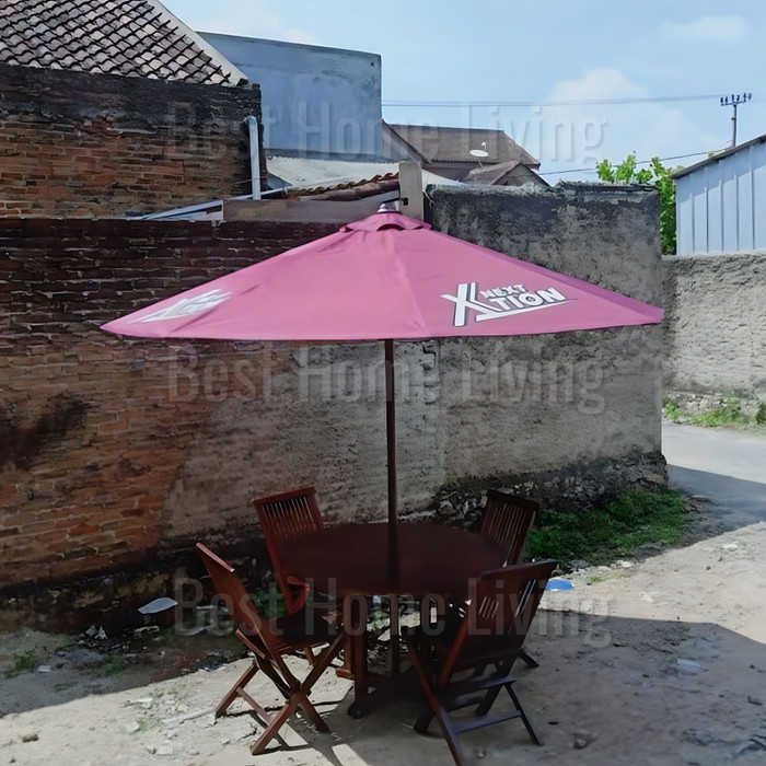 Jual Meja Payung Taman Sablon Promosi Branding Logo | Shopee Indonesia