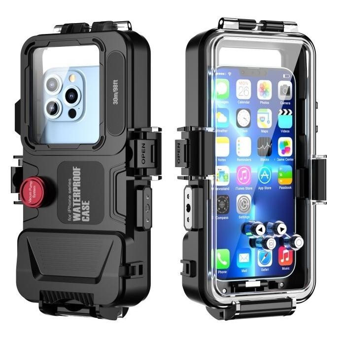 Jual NEW Waterproof Case iPhone 15 Pro Max 15Pro Plus 30m Diving Casing ...