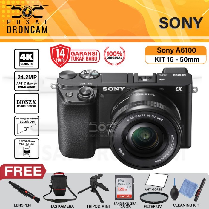 Jual Sony A6100 Kit 16-50mm / Alpha A6100 / Sony Alpha A6100 Kit ...