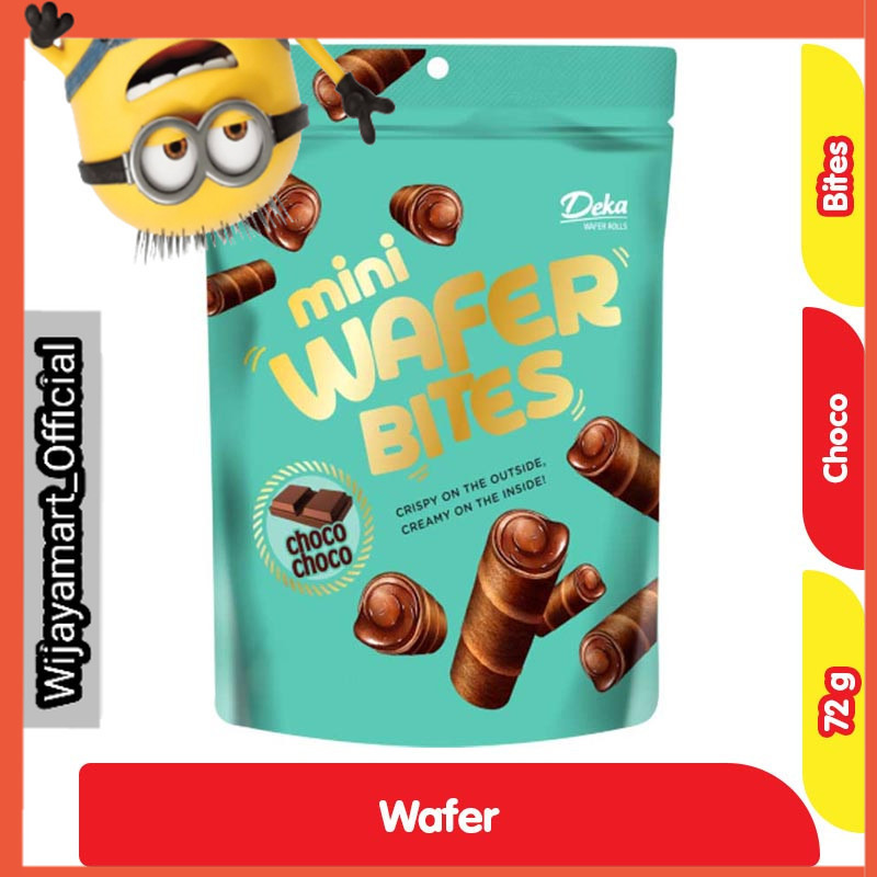 Jual Deka Mini Wafer Bites Cokelat 72 g | Shopee Indonesia