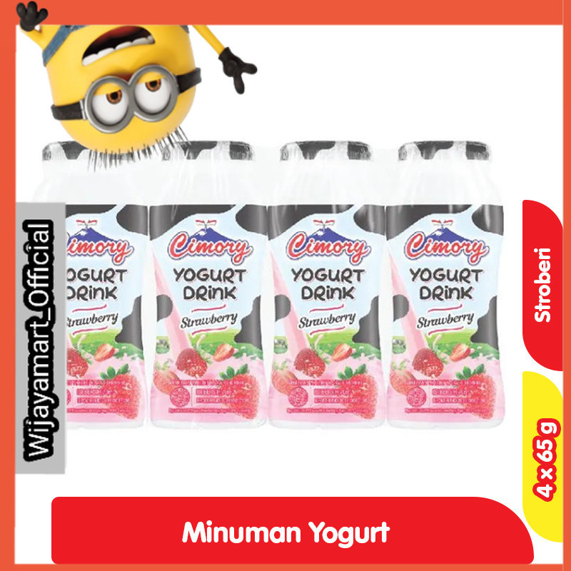 Jual Cimory Minuman Yogurt Mini Stroberi 4 x 65 ml | Shopee Indonesia
