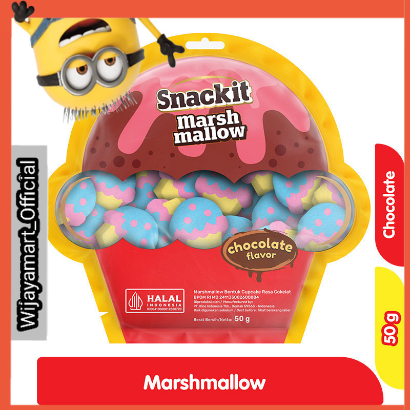 Jual Snackit Marshmallow Bentuk Cupcake Cokelat 50 g | Shopee Indonesia