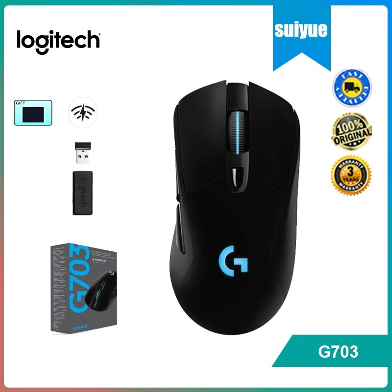 Jual Logitech G703 wireless dual mode gaming mouse 12000 DPI Mouse ...