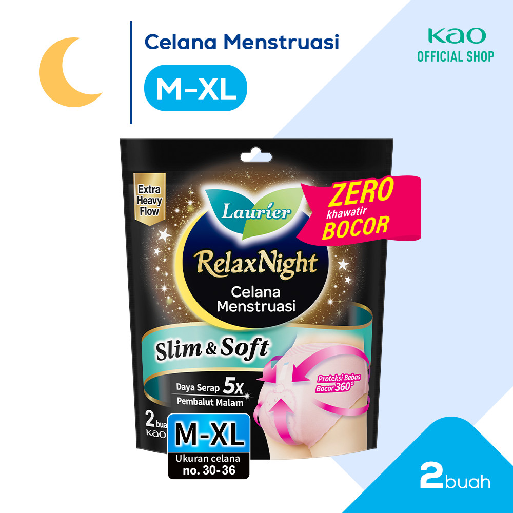 Jual Laurier Relax Night Pants Celana Menstruasi Pembalut Wanita Bebas ...