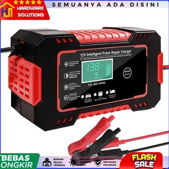 Jual Charger Aki Mobil Smart Battery Charger 12V 4-100Ah - RJ-C1205 | Shopee Indonesia