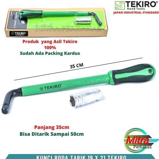 Jual TEKIRO Kunci Roda Tarik 19 x 21 mm Pembuka Mur Roda Ban Mobil ...
