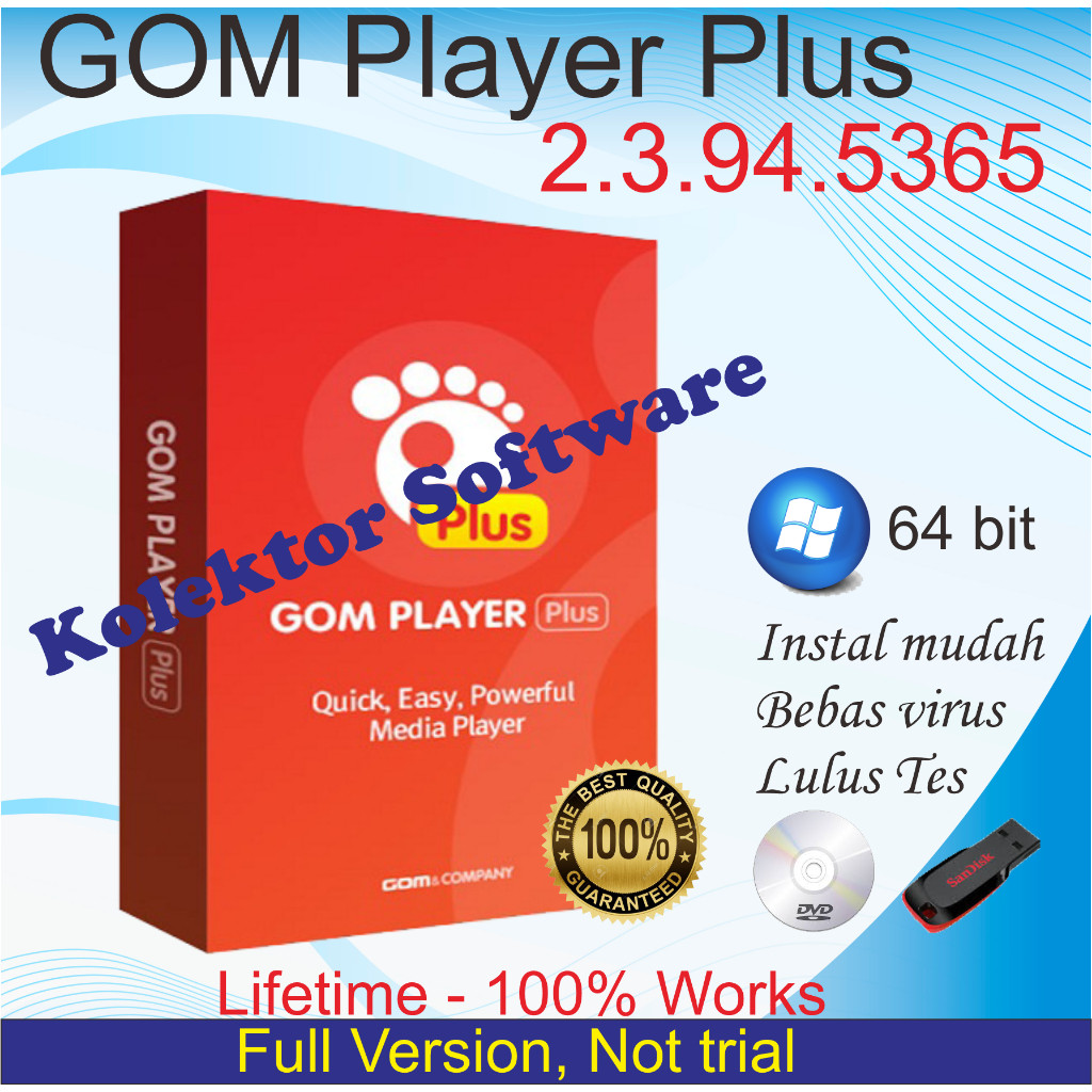 Jual GOM Player Plus - Full Version, Lifetime | Shopee Indonesia